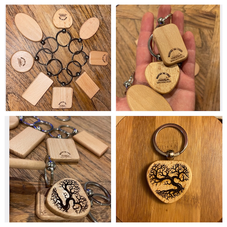 Laser Ready Keychain Wood Engraving Jig SVG Digital Laser File for ...