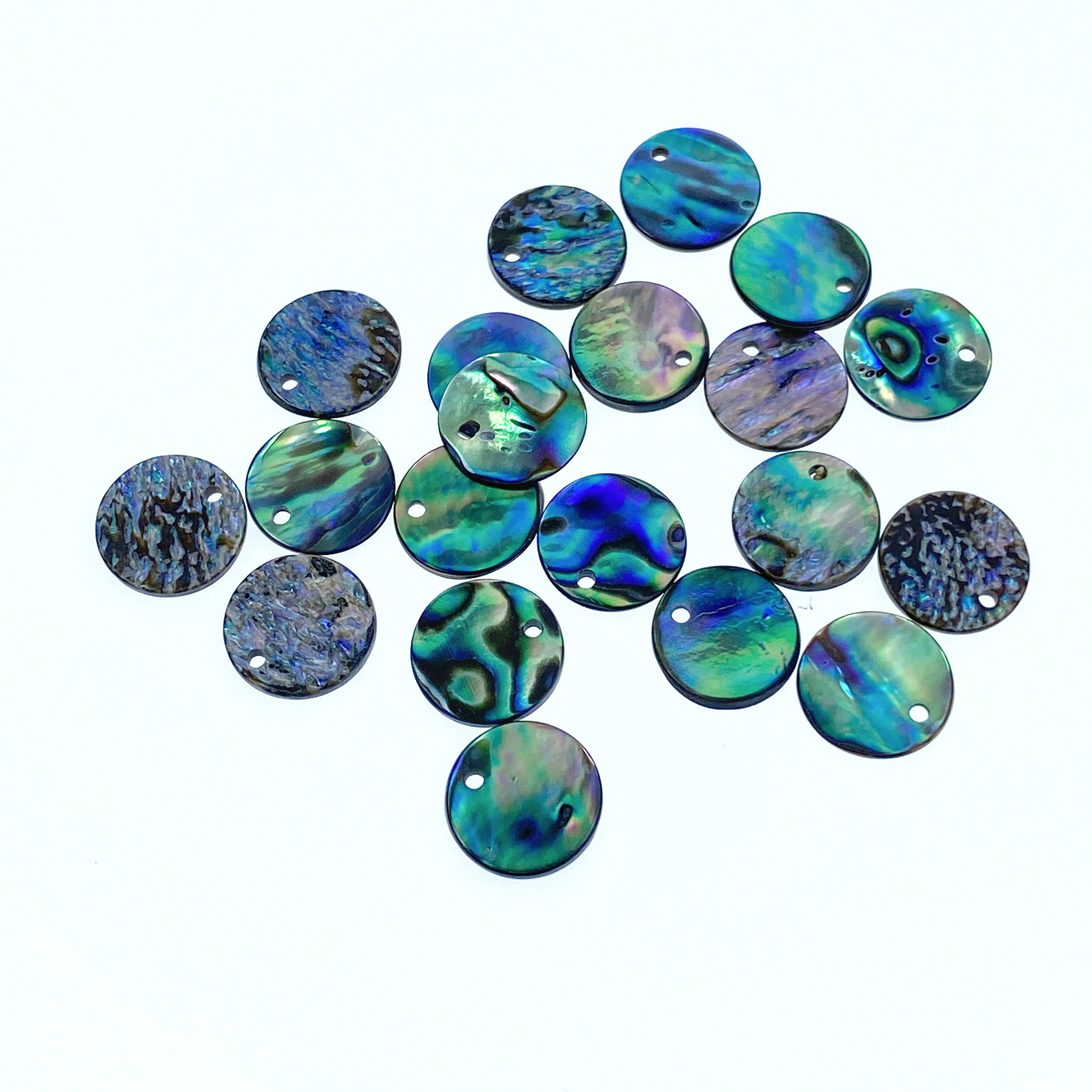 10pc 10mm Natural Abalone Shell Round Disc Charms - Etsy