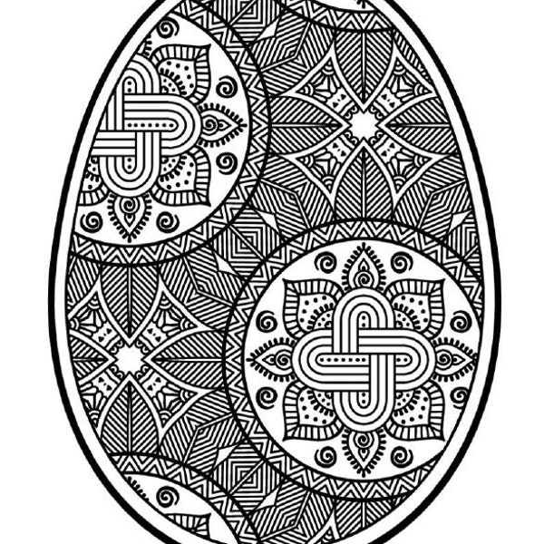 Mandala Easter Egg - Etsy