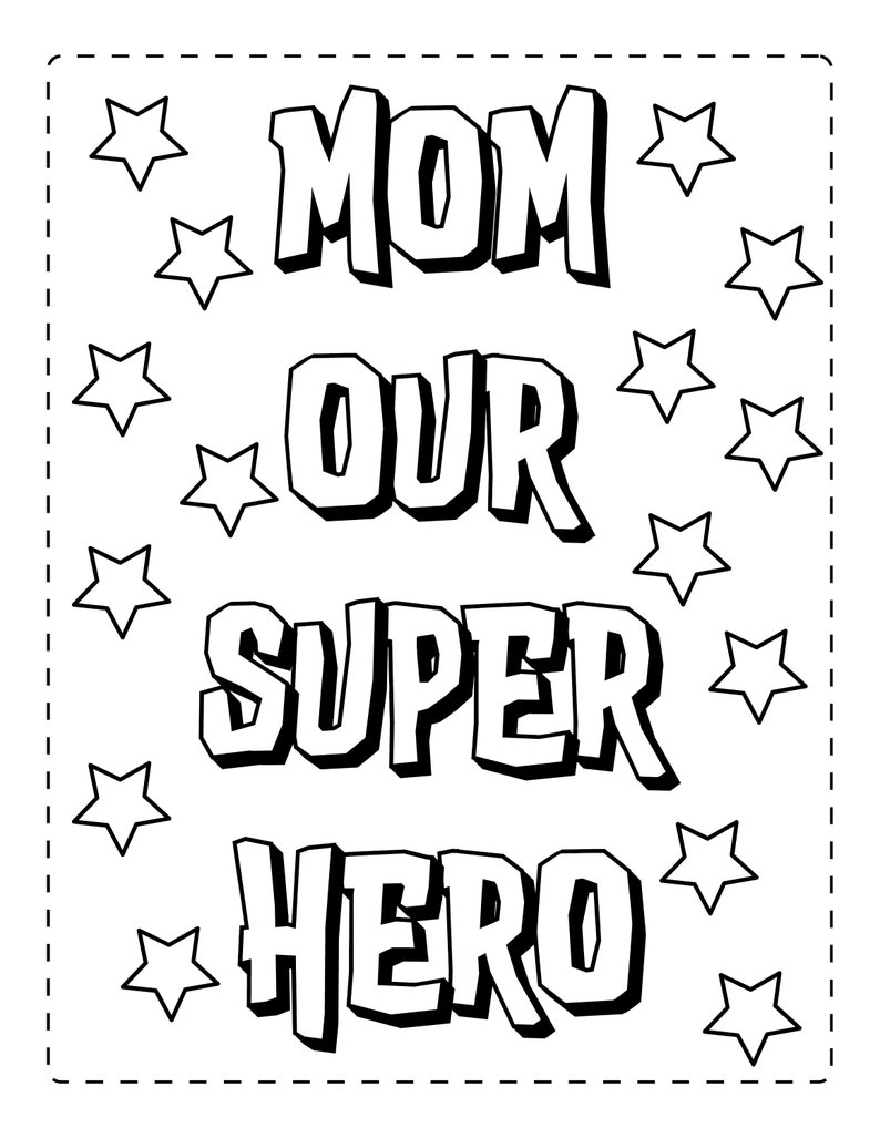 50+ Printable Mothers Day and Mom Coloring Pages Group2 - Etsy