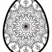 60+ Printable Easter/mandala Egg Coloring Pages Group2 - Etsy