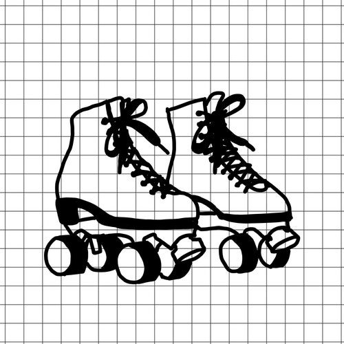 Let's Roll Roller Skates SVG Skate SVG Skating File - Etsy