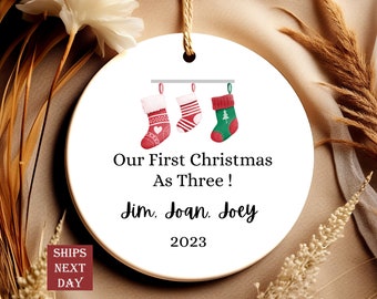Family Christmas Ornament Personalized Family Name Custom - Etsy