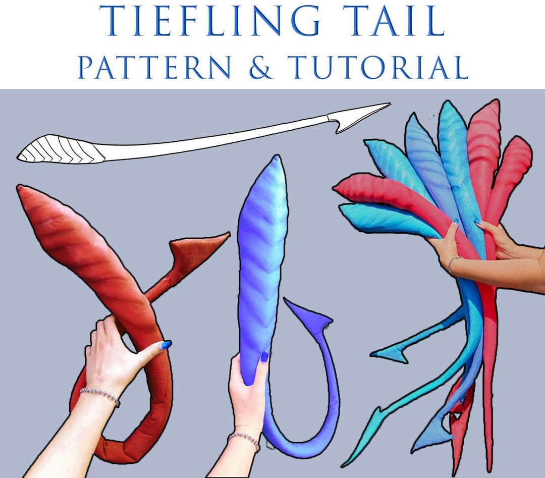 Tiefling Tail Pattern and Tutorial - Etsy