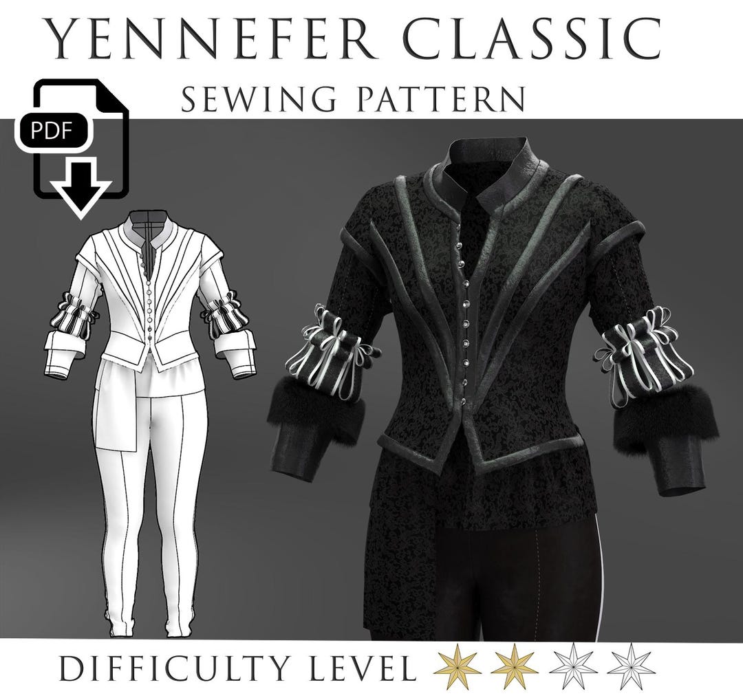 Sorceress Witcher 3 Yennefer Costume Pattern - Etsy