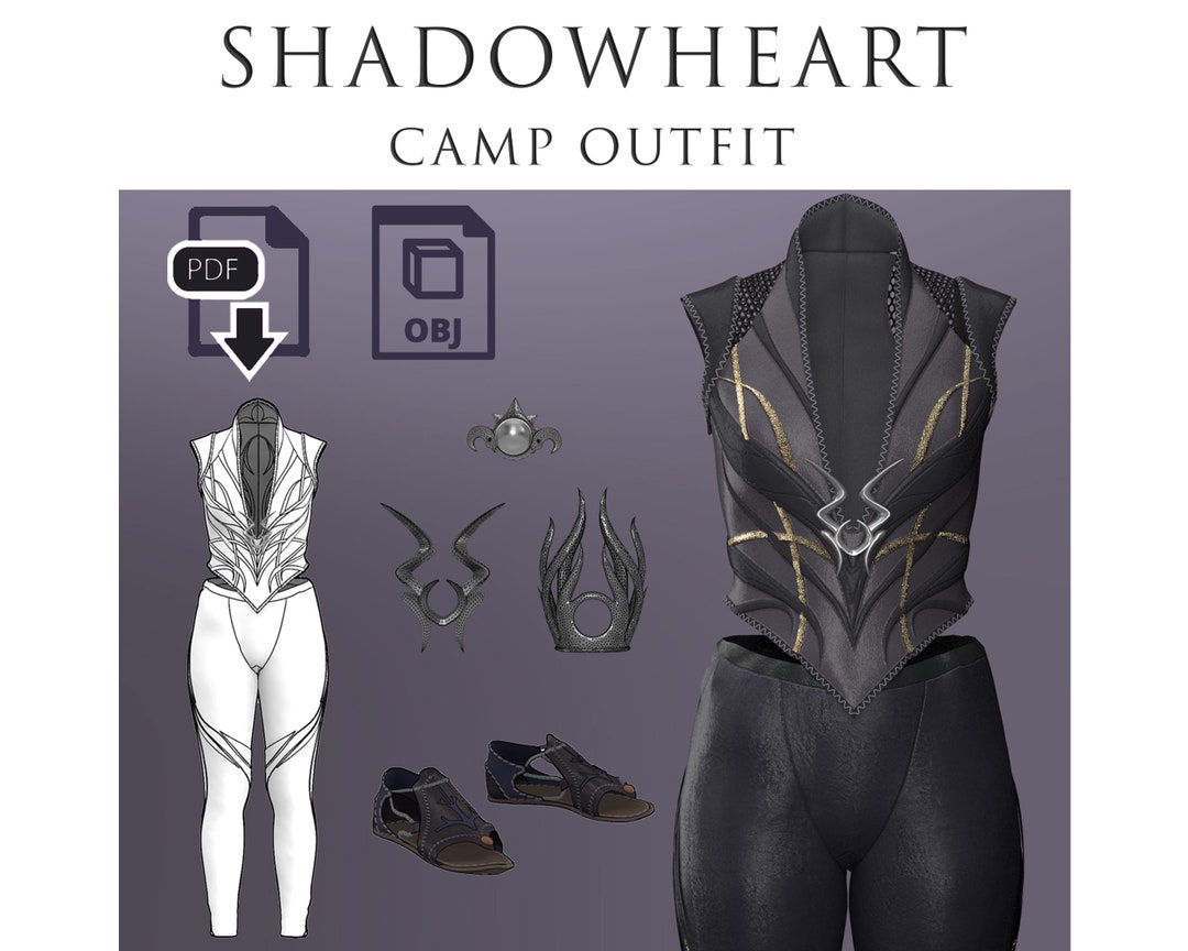 DIY Shadowheart Camp Outfit Pattern With Accessories 3D - Etsy