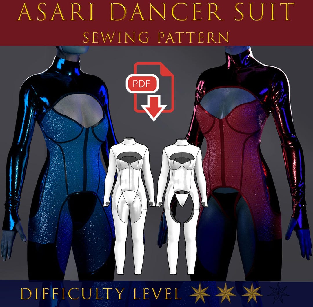 Asari Dancer Suit Costume Pattern - Etsy