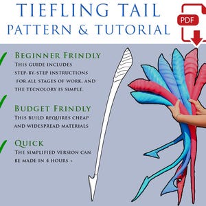 Tiefling Tail Pattern and Tutorial - Etsy