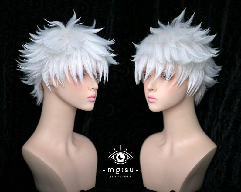 Spiky White Anime Cosplay Wig - Etsy Canada