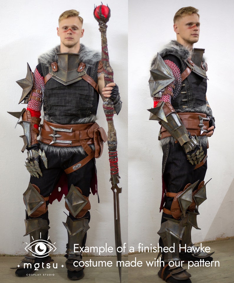 Dragon Age Hawke Champion's Mage Armor Pattern Template - Etsy