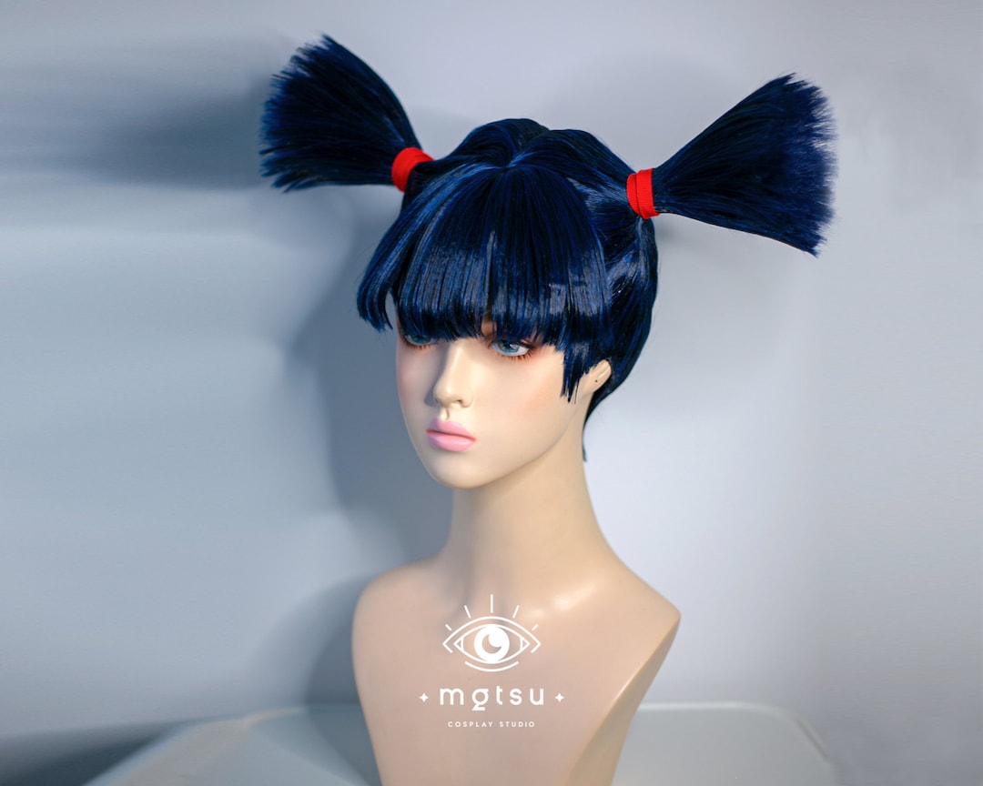 Fairy Dark Blue Cosplay Wig With Ponytails - Etsy