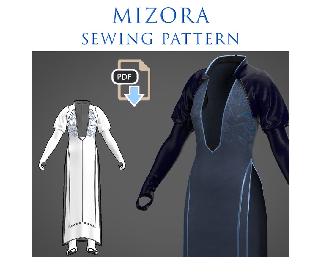 Mizora Dress Pattern Costume for Cosplay - Etsy