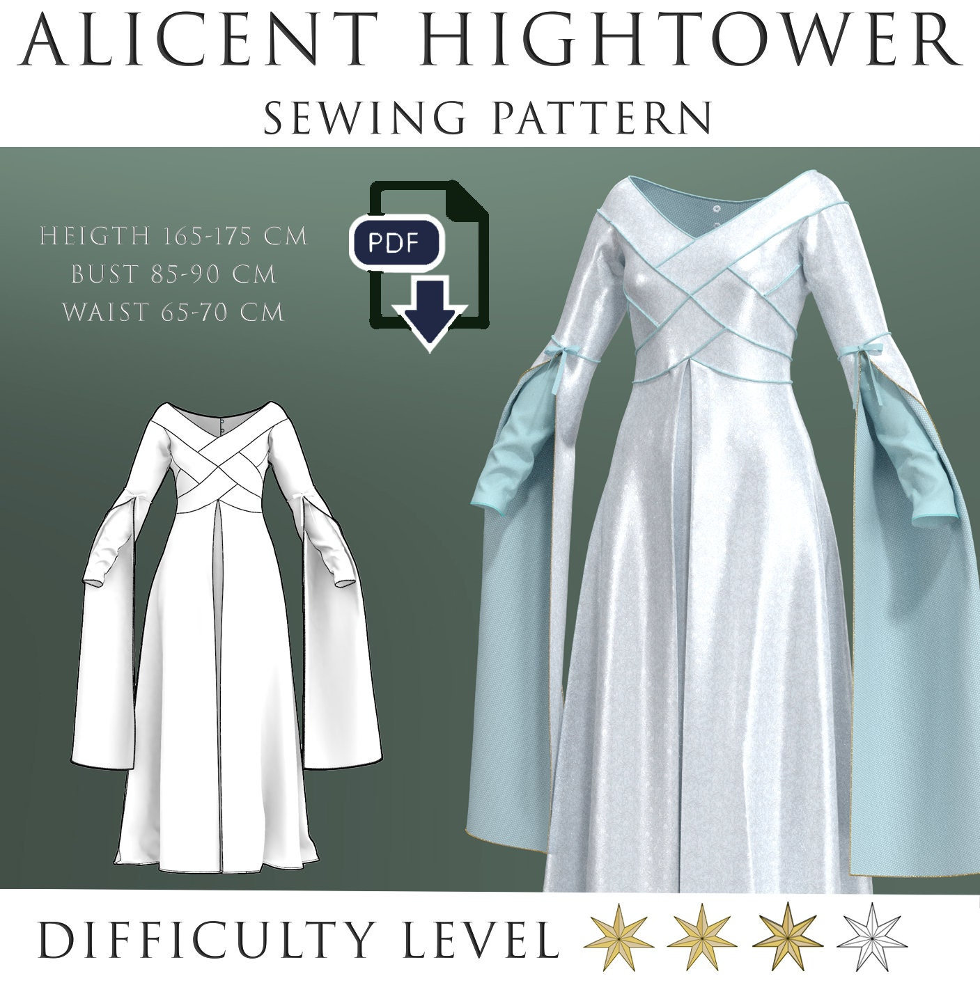 White Dress Sewing Pattern - Etsy