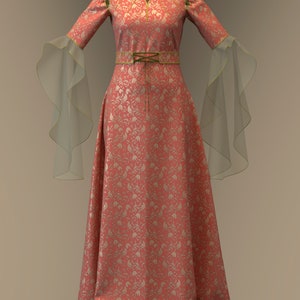 Princess Pink Dress Pattern - Etsy