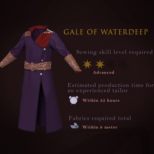 Gale Wizard Cosplay Pattern Kit and 3D Files - Etsy