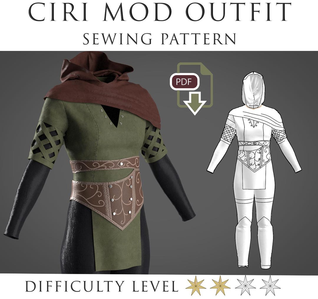 Ciri Mod Outfit Costume Pattern - Etsy