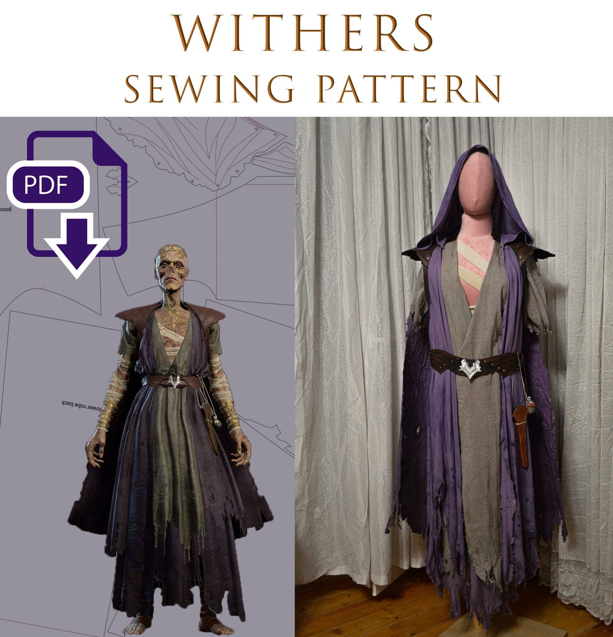 Withers Sewing Pattern With 3D Models - Etsy UK