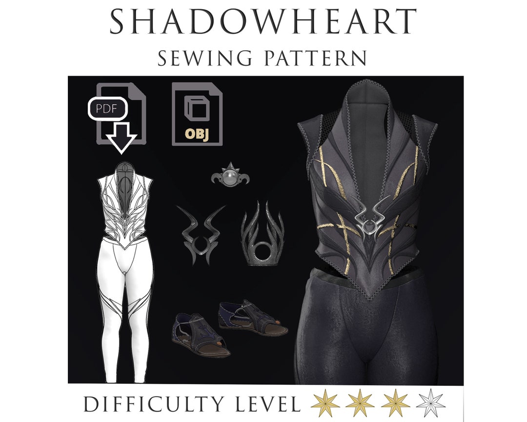 Shadowheart Camp Outfit Pattern With Accessories 3D - Etsy