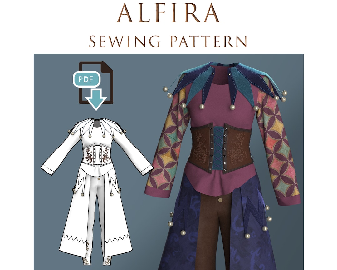 Alfira Cosplay Costume Pattern With Horns - Etsy