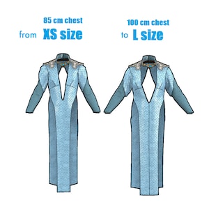 Wavemother Robe Pattern Dress With Accessories - Etsy