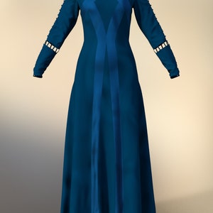 Blue Queen Dress Pattern - Etsy