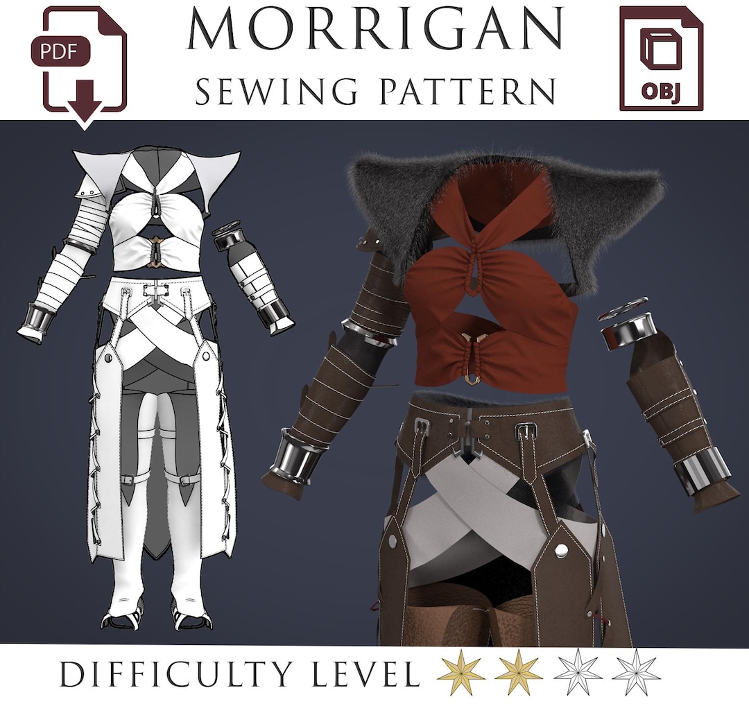 Morrigan Veilguard Costume Pattern Kit With Accessories - Etsy