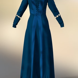 Blue Queen Dress Pattern - Etsy