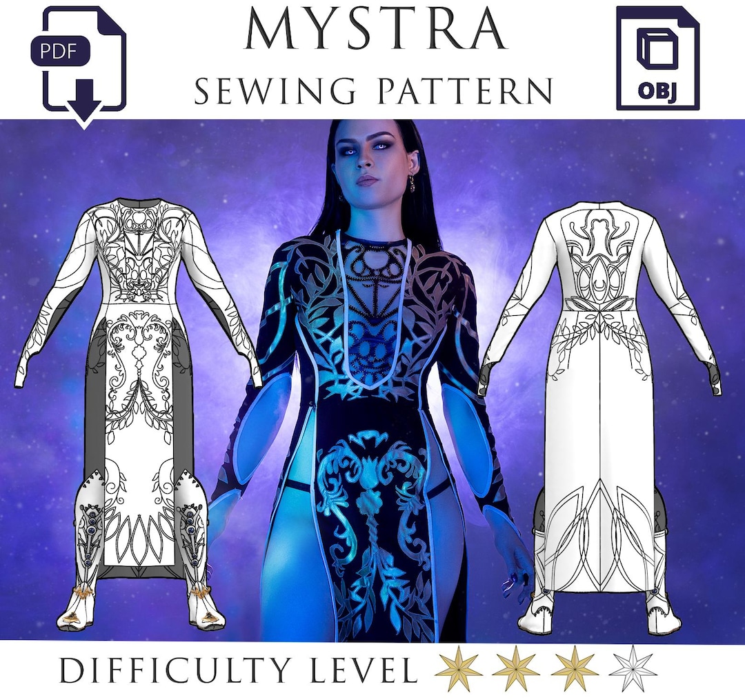 Mystra Dress Costume Pattern - Etsy