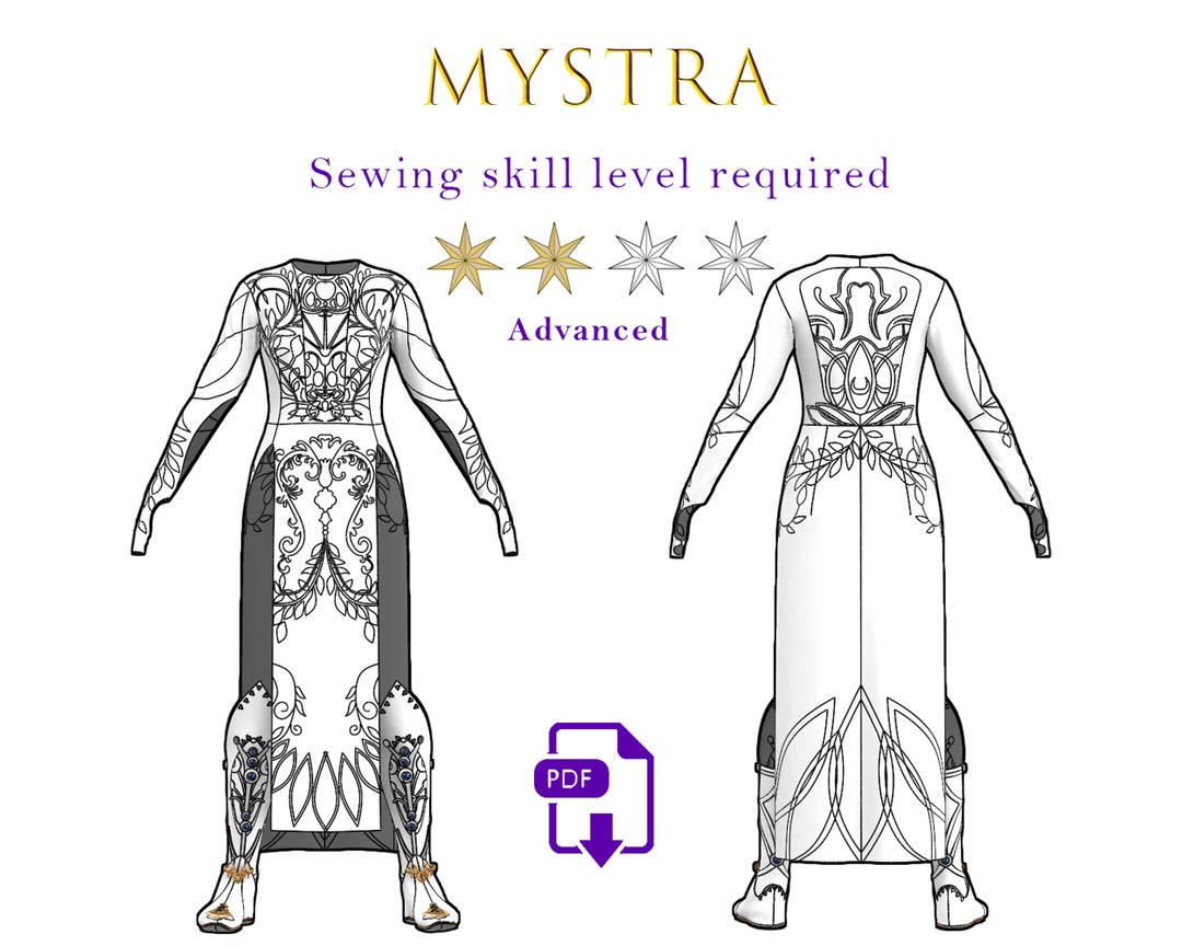 Mystra Dress Costume Pattern - Etsy