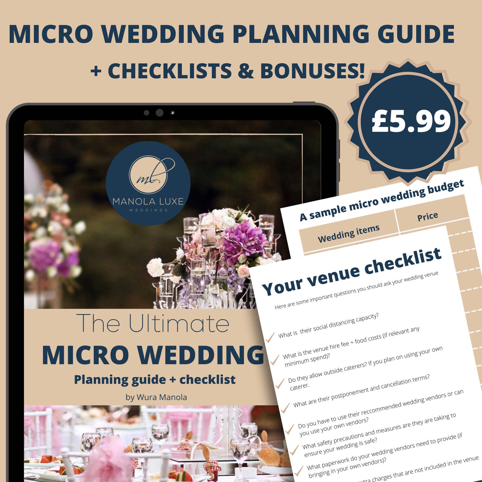 Micro Wedding Planning Guide Wedding Checklist, Wedding Planner ...