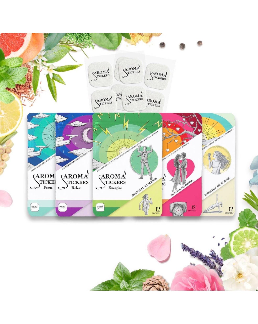 Aroma Stickers Aromatherapy Diffuser Sticker for Your Relaxation and ...