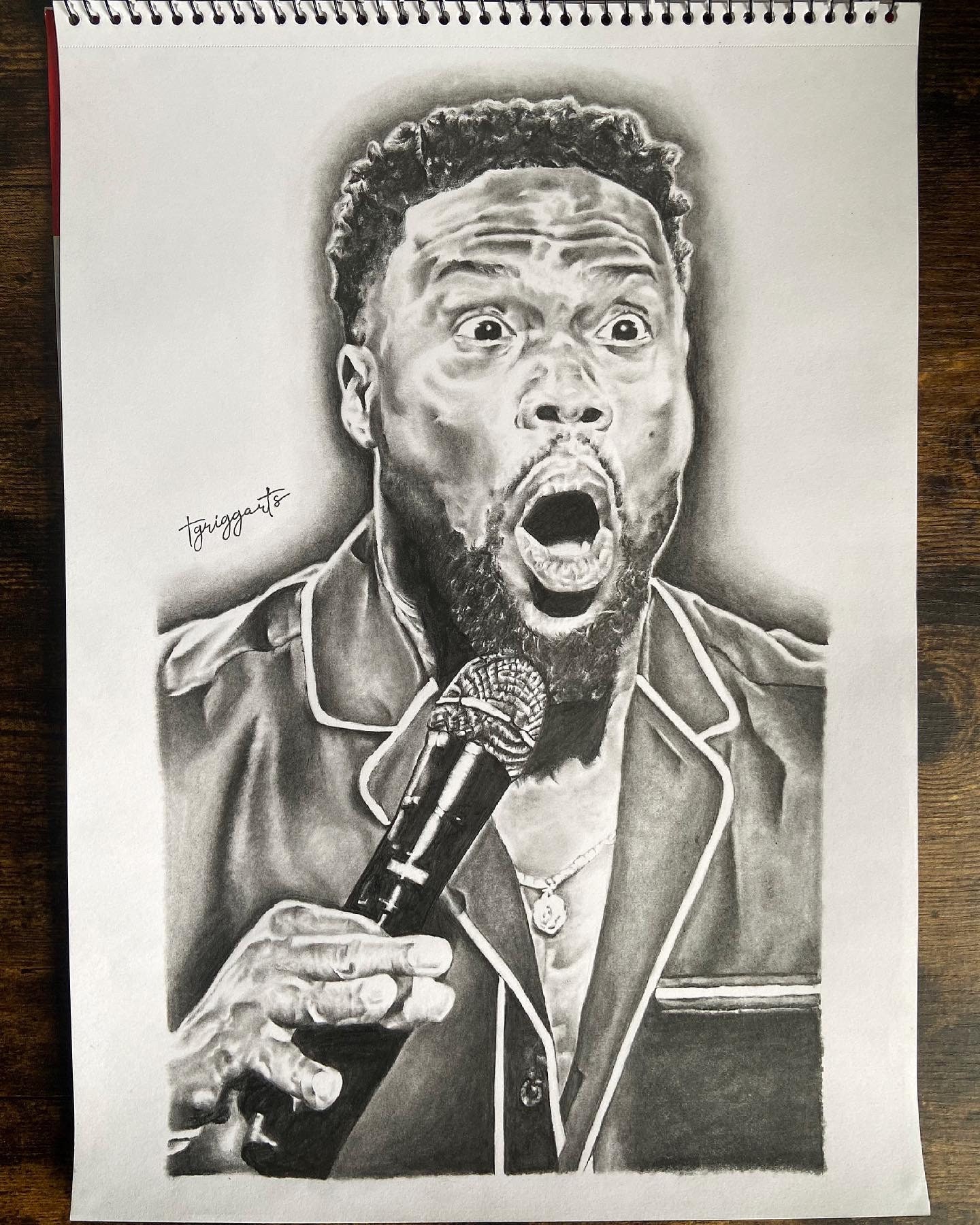 Original Art Print A3 Kevin Hart Portrait | Etsy