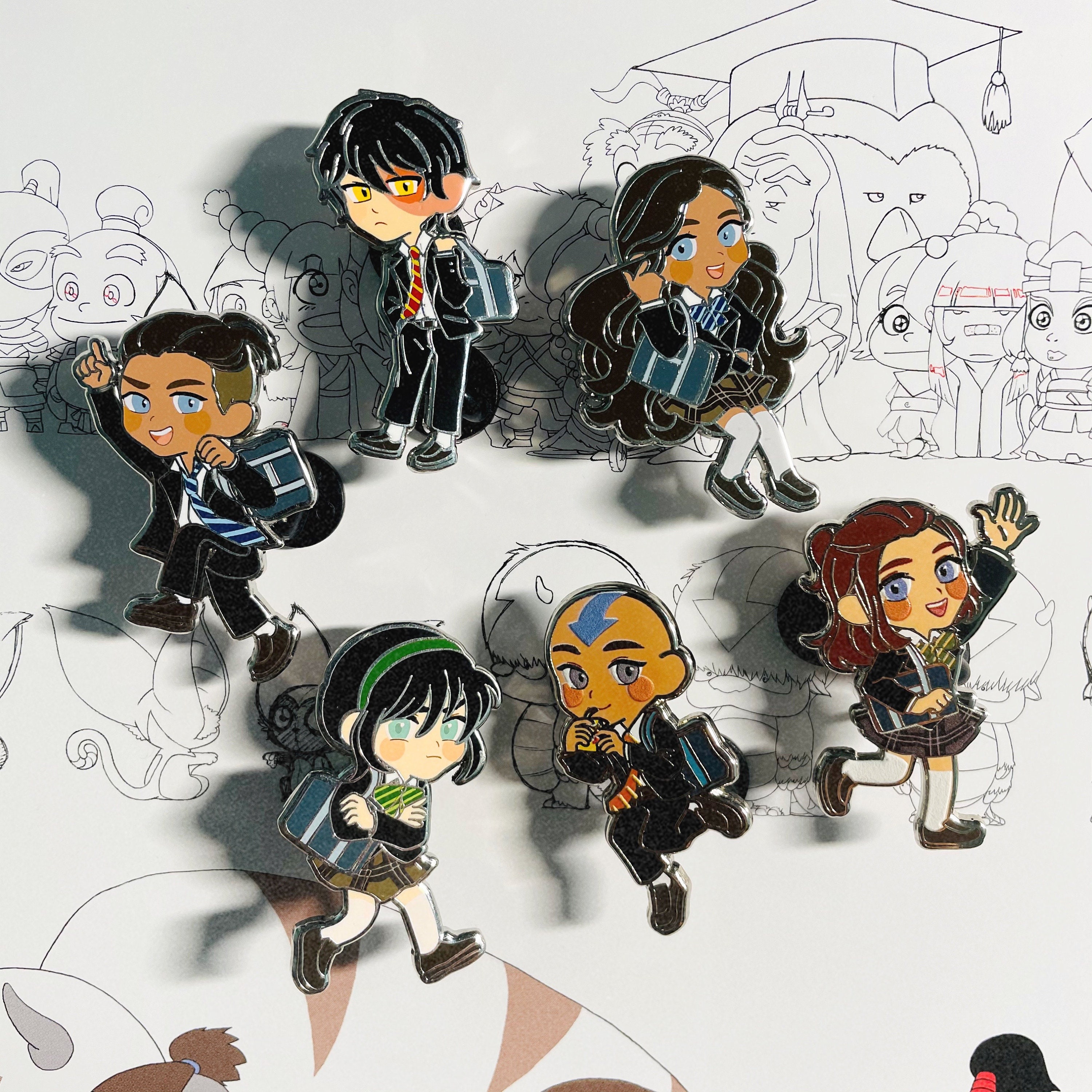 ATLA: Ba Sing Academy Chibi Pins - Etsy