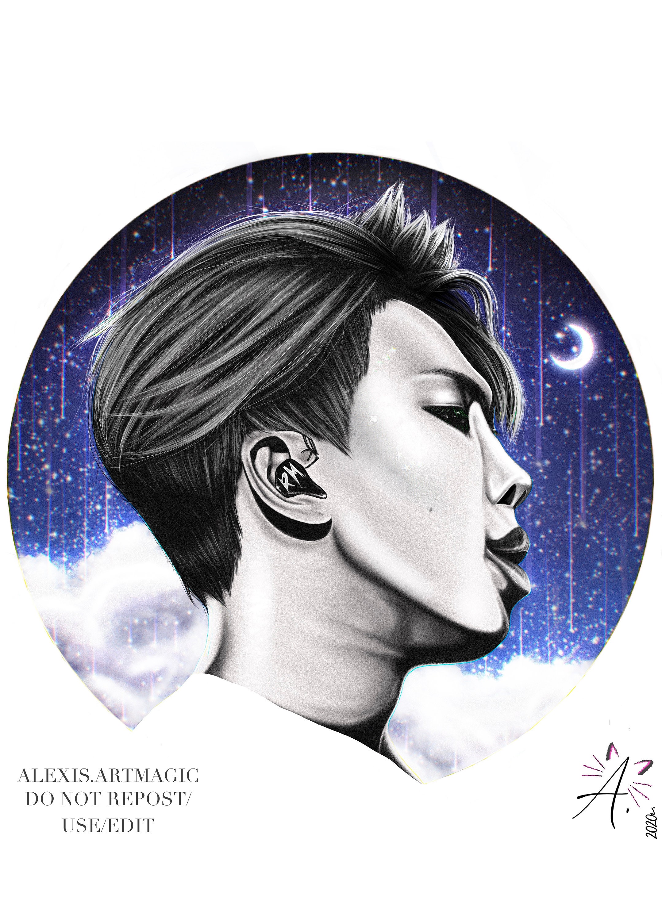 Jhope Hobi Hoseok Art Print BTS Fan Art / Drawing Namjoon / Jin Art - Etsy
