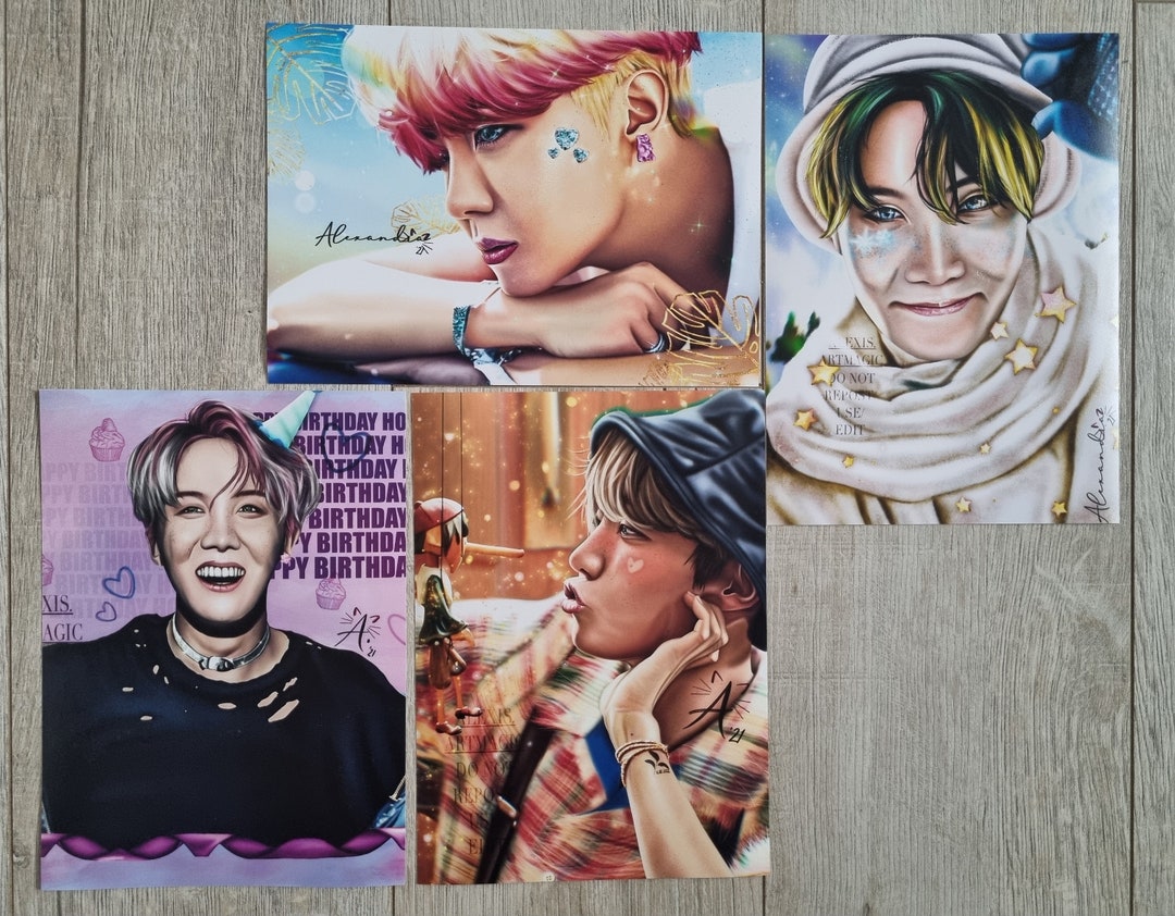 Jhope Hobi Hoseok Art Print BTS Fan Art / Drawing Namjoon / Jin Art - Etsy