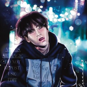 Suga Art Print BTS Fan Art / Drawing Min Yoongi - Etsy