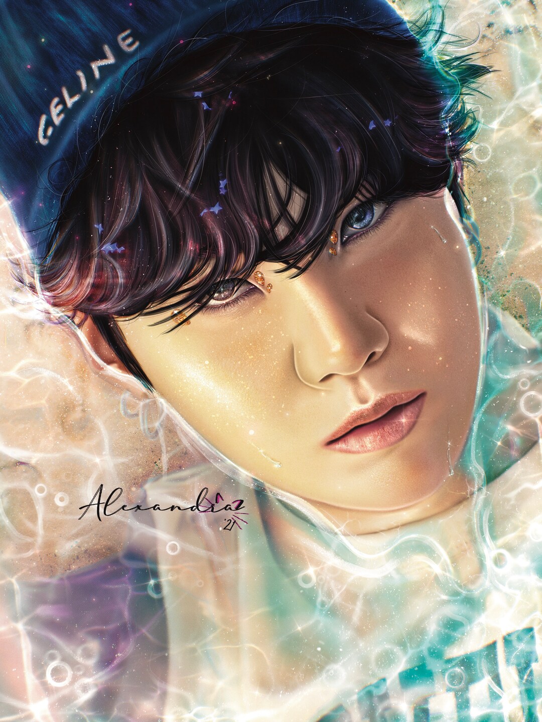 Suga Art Print BTS Fan Art / Drawing Min Yoongi - Etsy