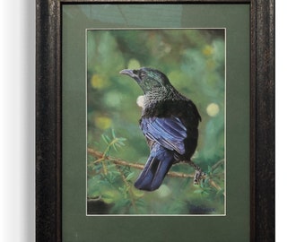 Green Tui / INSTANT DOWNLOAD / New Zealand Native Bird Illustration ...