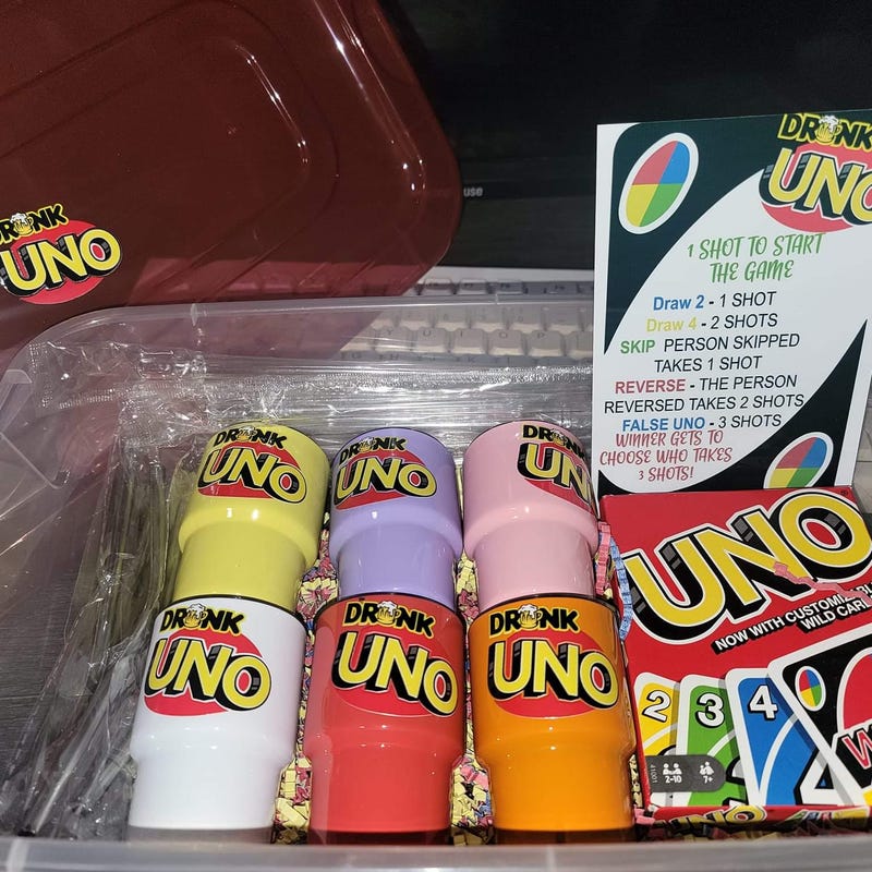 Uno Shot Glass Svg - Etsy