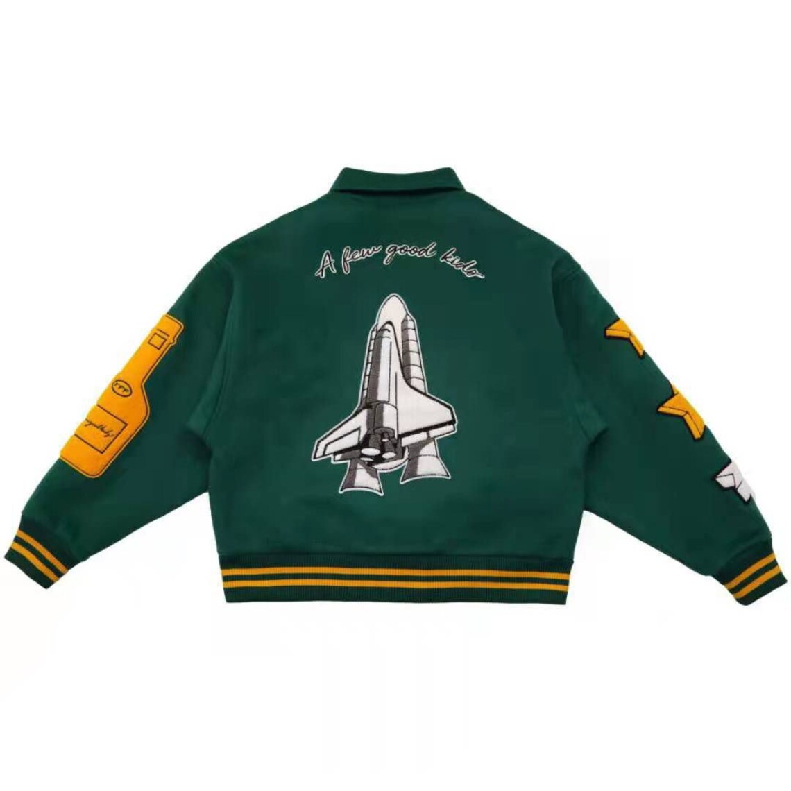 Ameri-camden space Shuttle Green Varsity Jacket - Etsy