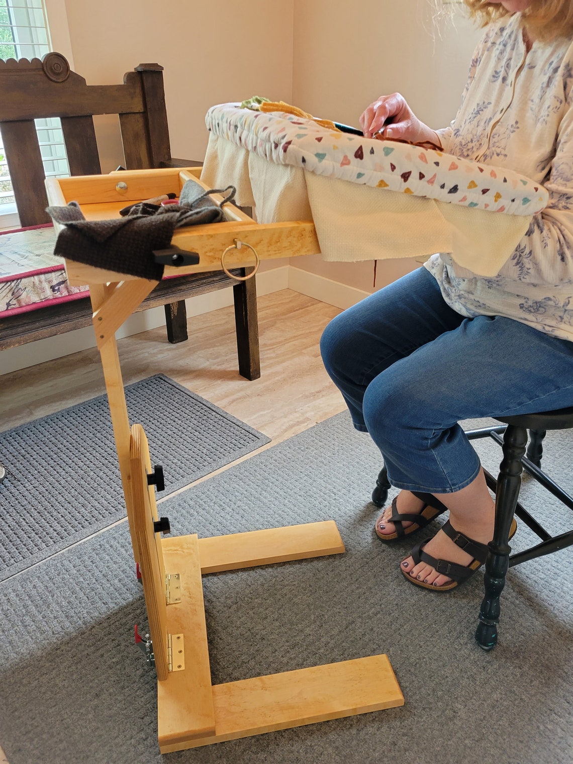 The "perfect" Rug Hooking Frame - Etsy