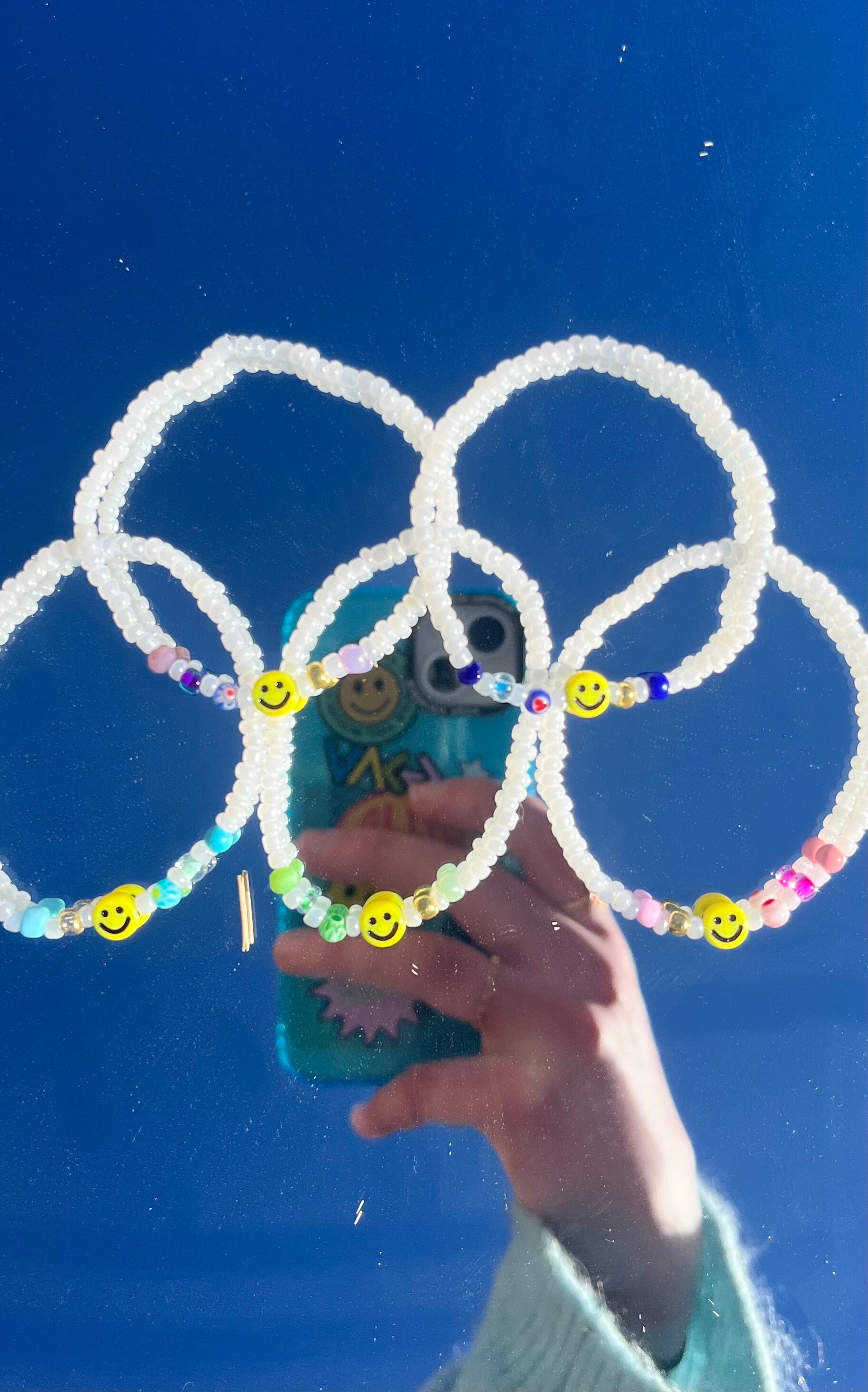 Abstract Smiley Face Bracelets - Etsy