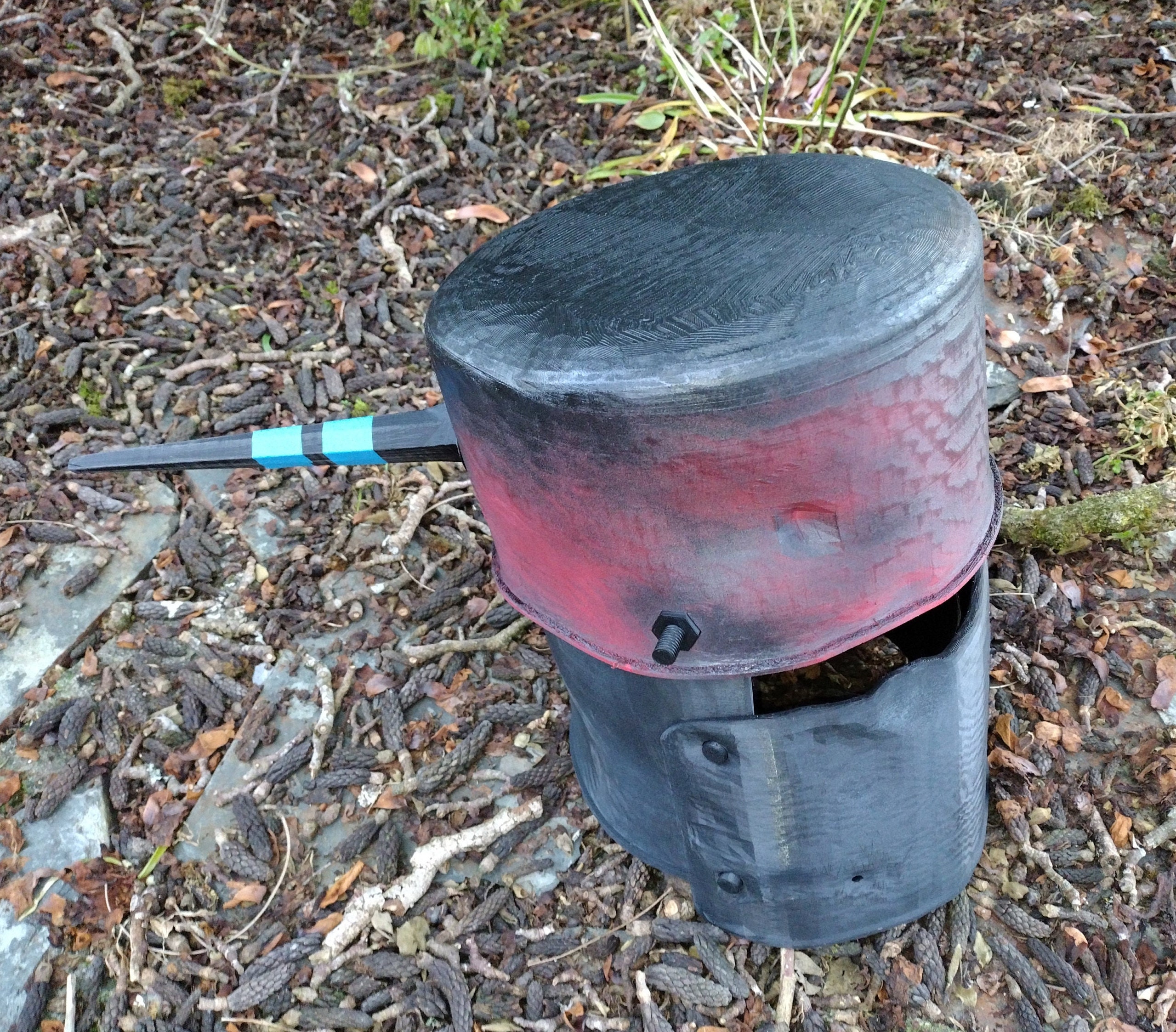 Rust Replica Heavy Plate Helmet Cosplay Prop - Etsy