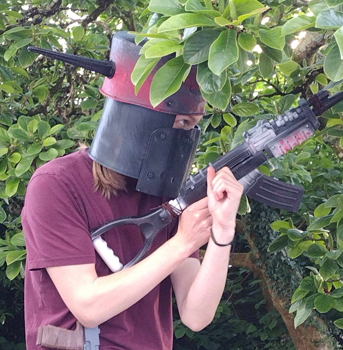 Rust Replica Heavy Plate Helmet Cosplay Prop - Etsy