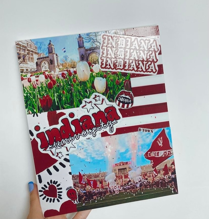 Aesthetic College Themed Collage Canvas-customizable for Any - Etsy