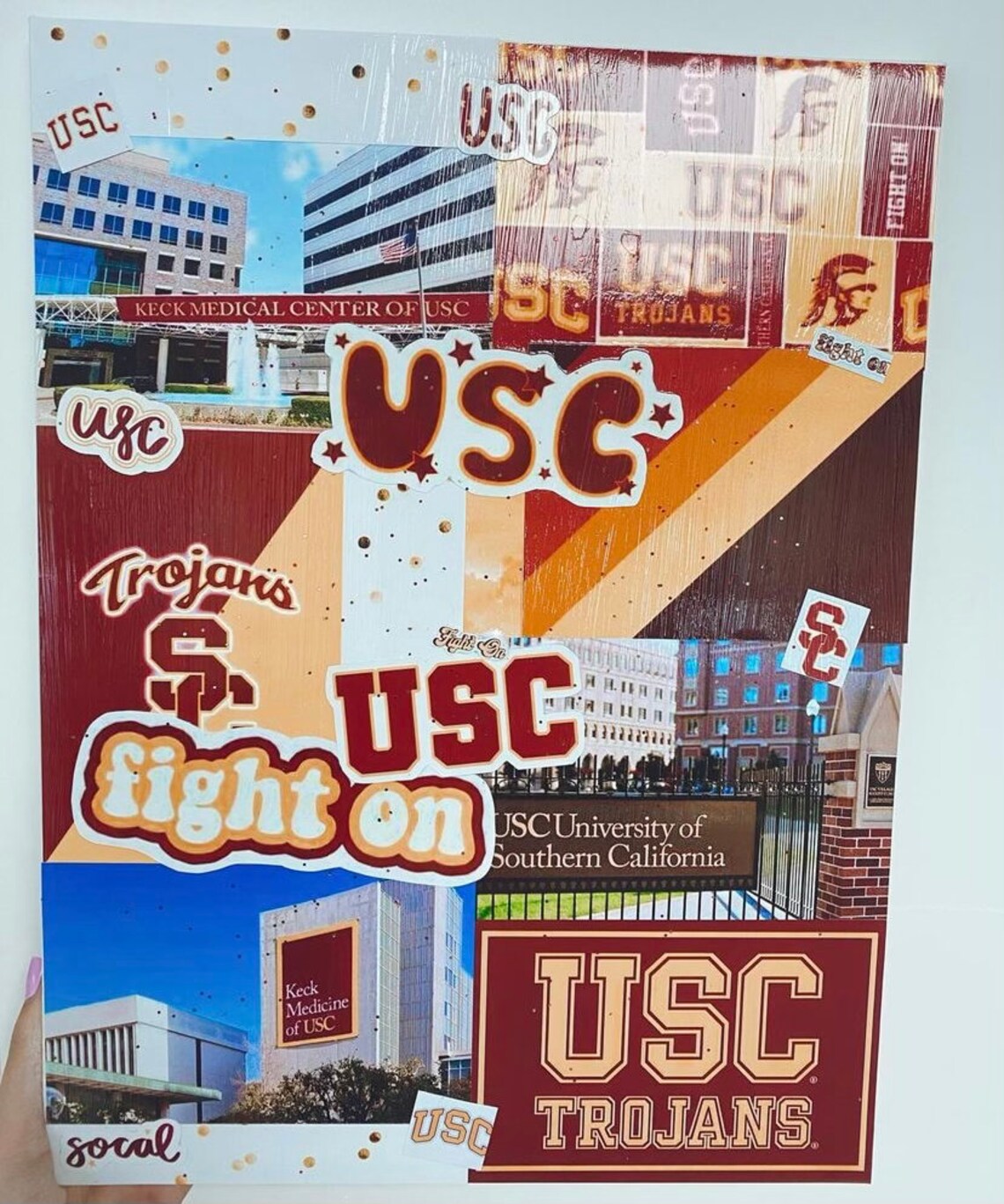 Aesthetic College Themed Collage Canvas-customizable for Any - Etsy