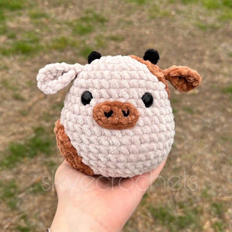 Chubby Cow Crochet Pattern - Etsy