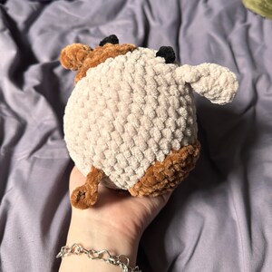 Milo the Chunky Cow, Squishmallow Inspired, Soft Cuddly Yarn, Chubby ...