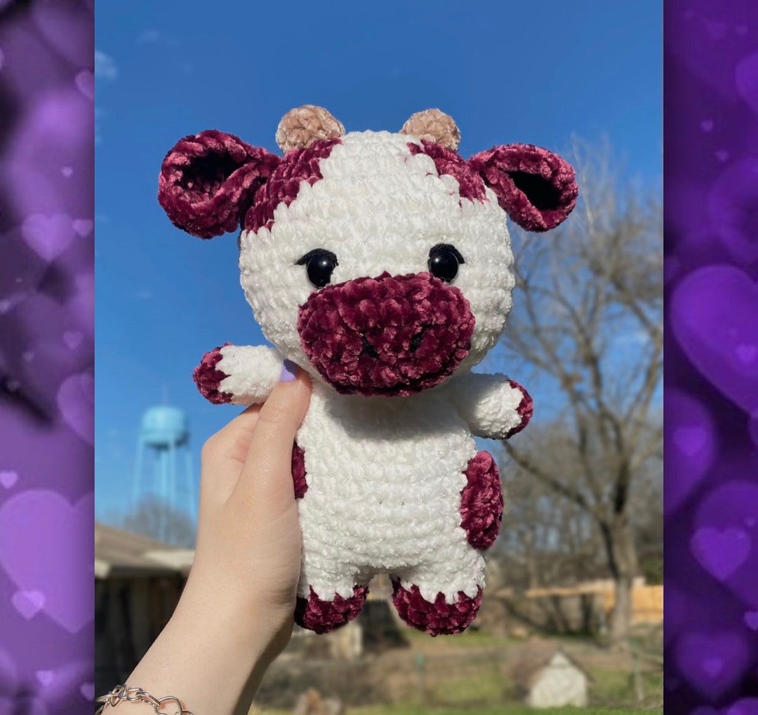 Mabel the Chubby Cow Velvet Plush, Custom Outfits Overalls Dress ...