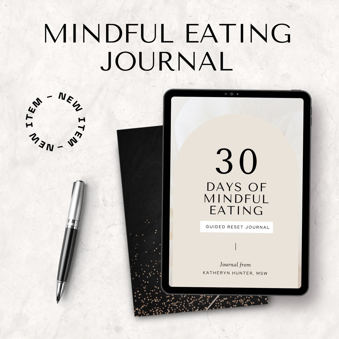 Mindful Eating Journal: 30-day Challenge, Digital Download, Health and ...